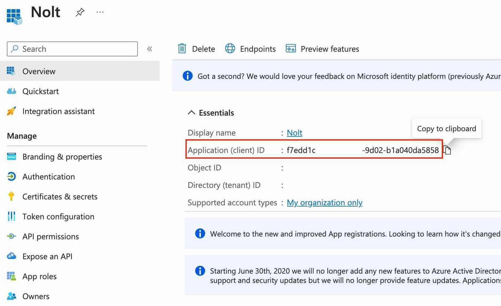 Single sign-on (SSO) via Microsoft Entra ID (Azure AD) · Help · Nolt