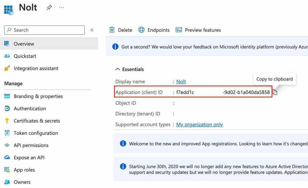 Single sign-on (SSO) via Microsoft Entra ID (Azure AD) · Help · Nolt